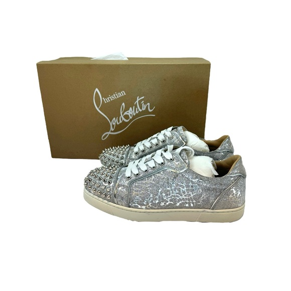 Christian Louboutin | Shoes | Christian Louboutin Viera Spikes Silver ...